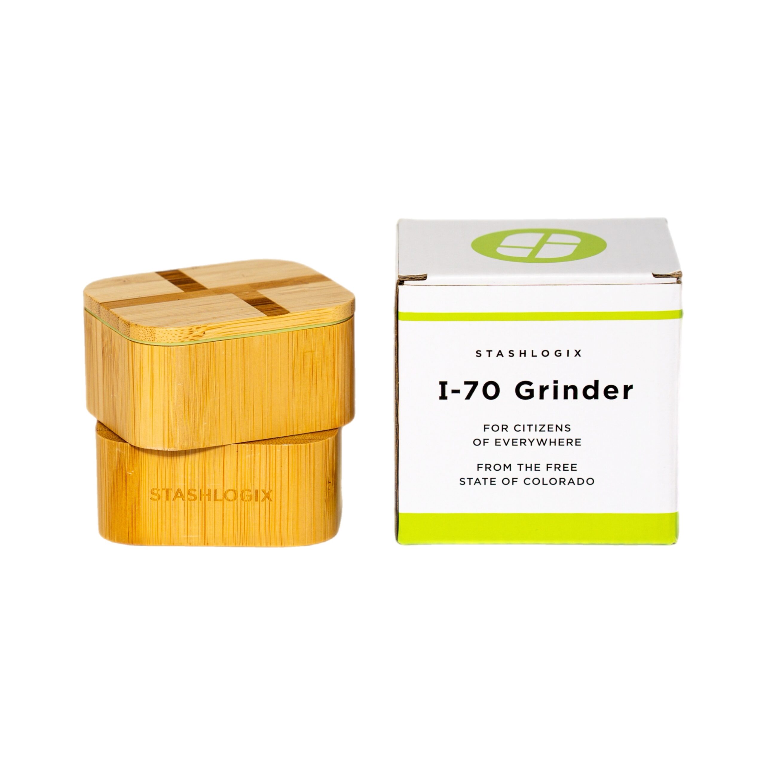 Stashlogix I-70 Bamboo Herb Grinder - Pyntrees Official