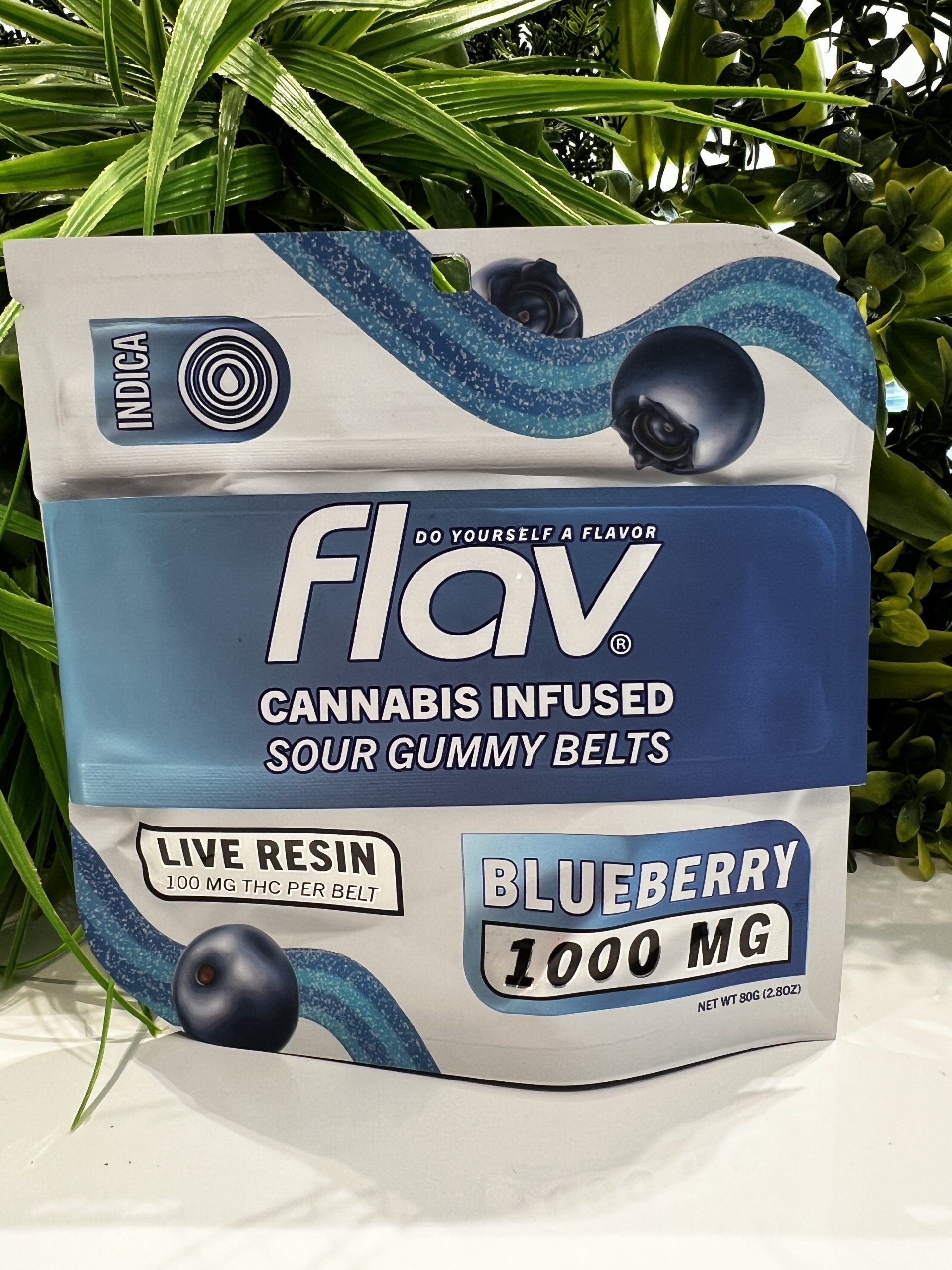 FLAV BELTS- 1000 MG- INDICA- BLUEBERRY - Pyntrees Official